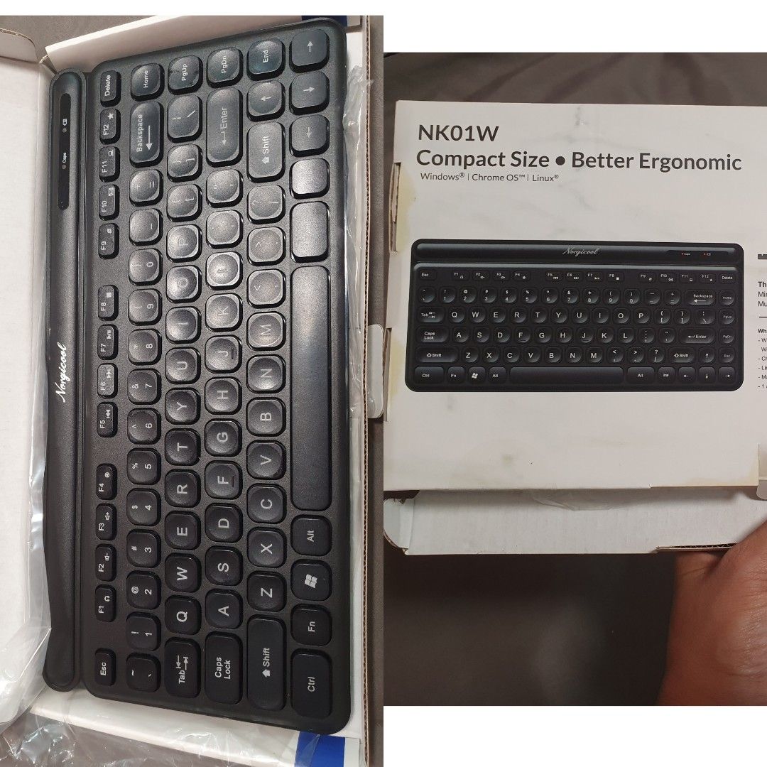 Norgicool NKO1W Wireless keyboard, Computers & Tech, Parts ...