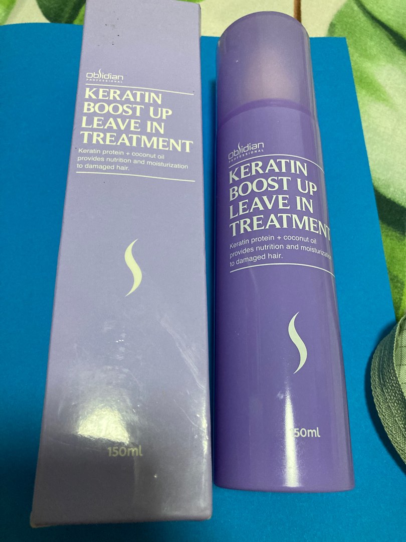 Obsidian professional Keratin boost up leave in treatment, Beauty & Personal Care, Hair on Carousell