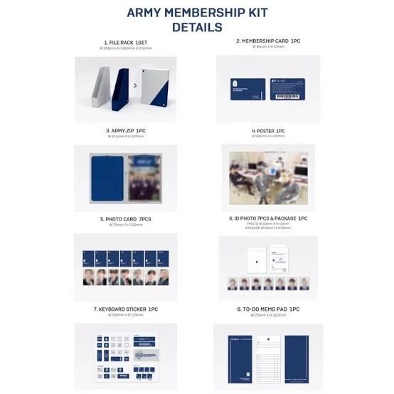 OFFICIAL BTS ARMY MEMBERSHIP KIT OFFICE LIFE, Hobbies & Toys ...
