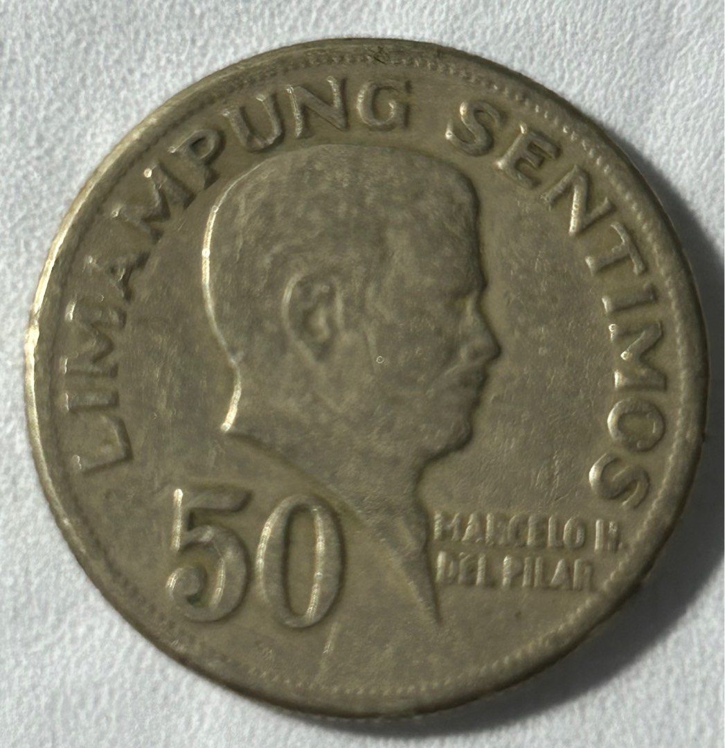 Old Coin 50 Cents - 1974 Marcelo H. Del Pilar - Philippines, Hobbies ...