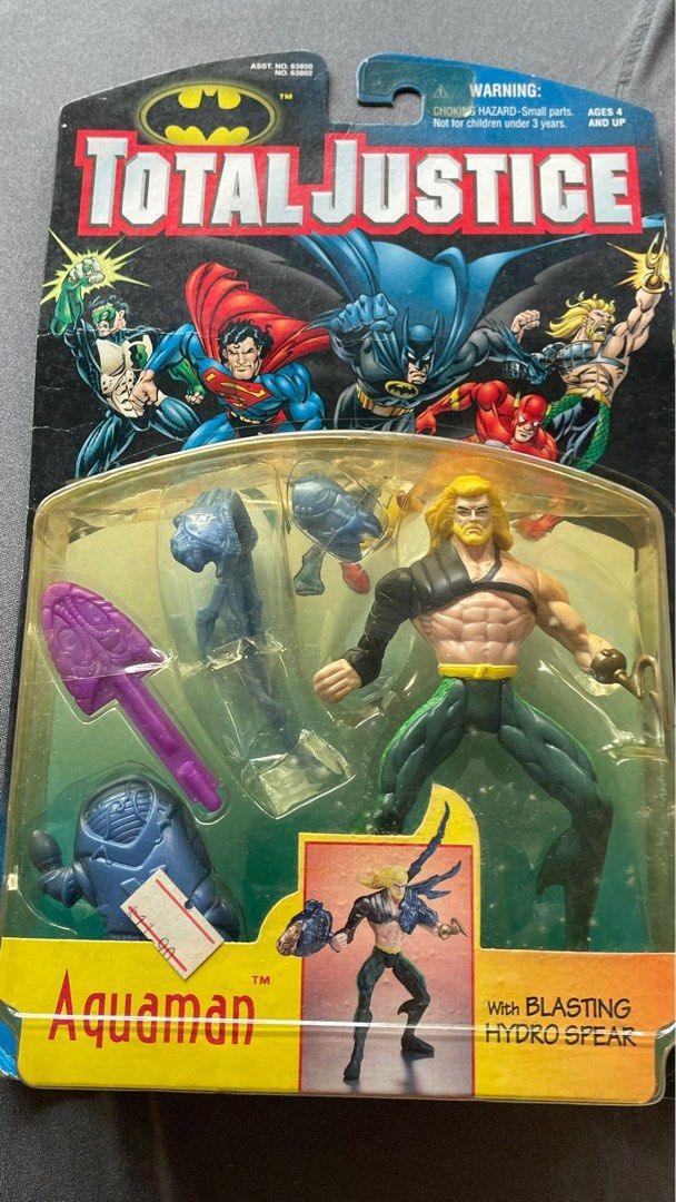 Original Total Justice AQUAMAN, with Blasting Hydro Spear ( Original ...
