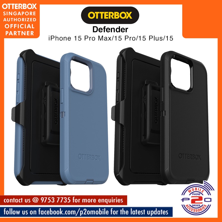 Otterbox Defender case for Phone 15 Pro Max / iPhone 15 Pro / iPhone 15 ...