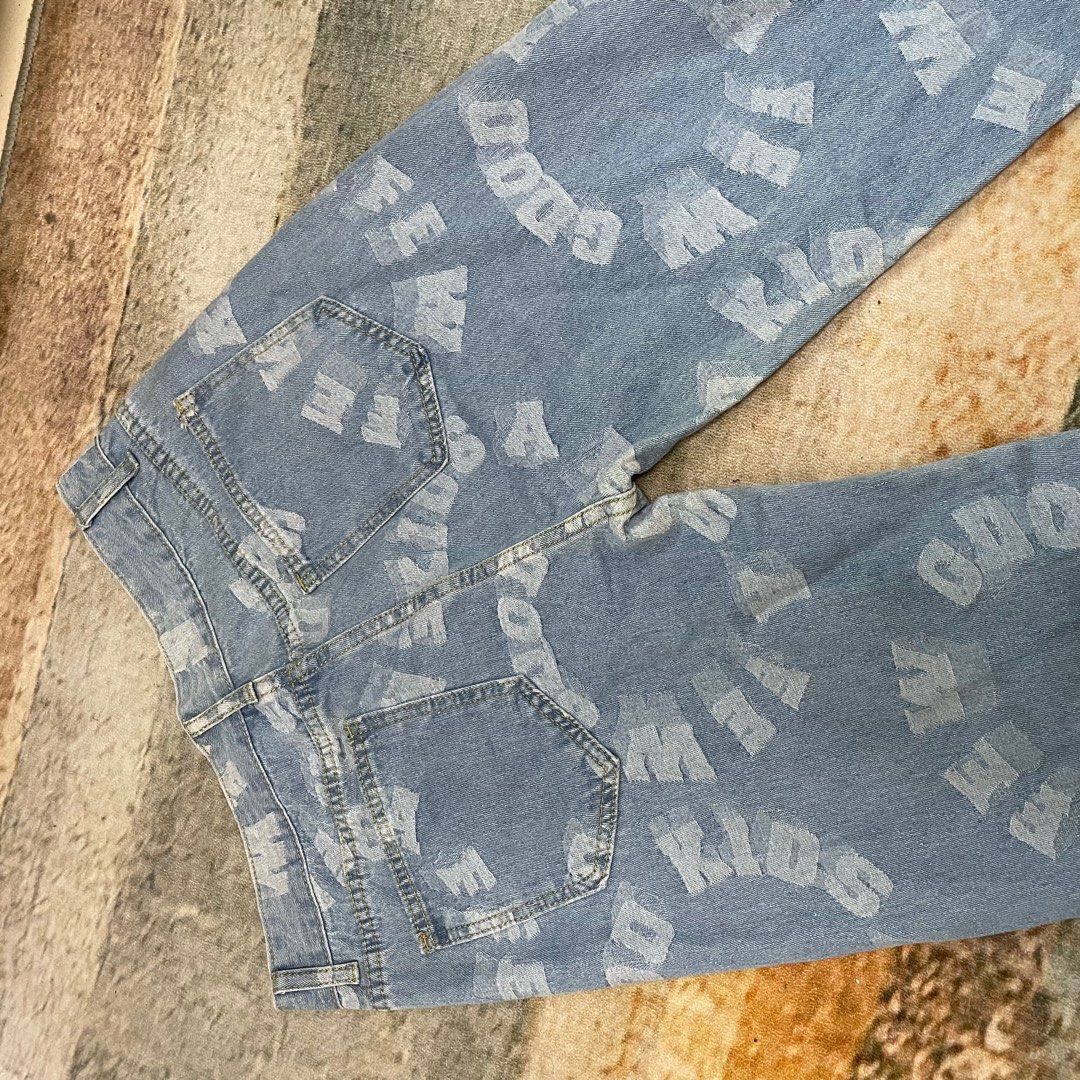 patterned jeans, Women's Fashion, Bottoms, Jeans & Leggings on Carousell