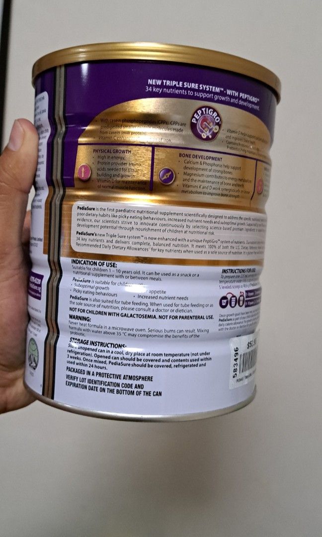 Pediasure Gold Classic Vanilla - 850g, Babies & Kids, Nursing & Feeding, Weaning & Toddler ...