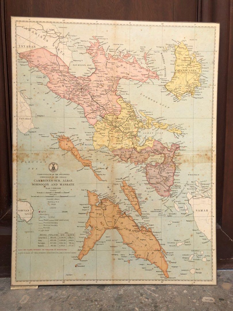Philippines Provincial Maps 1939, Hobbies & Toys, Stationary & Craft ...