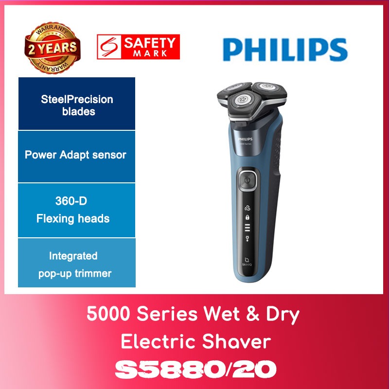Philips S5880/20 Series 5000 Wet & Dry Electric Shaver WITH 2 YEAR ...