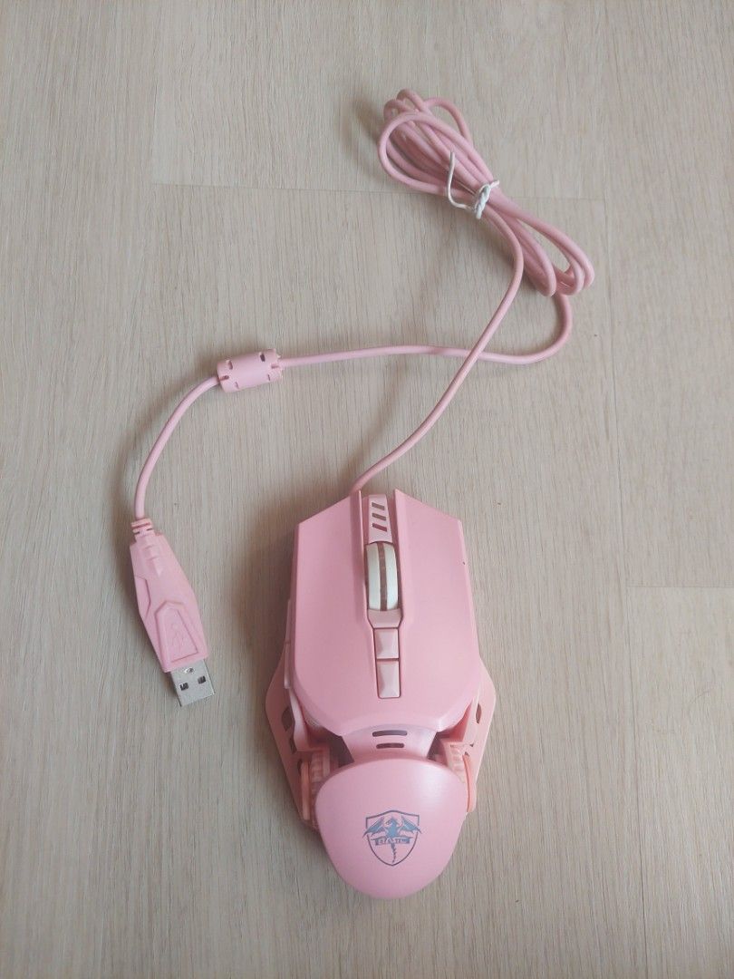 Pink Gaming Mouse, Computers & Tech, Parts & Accessories, Mouse ...