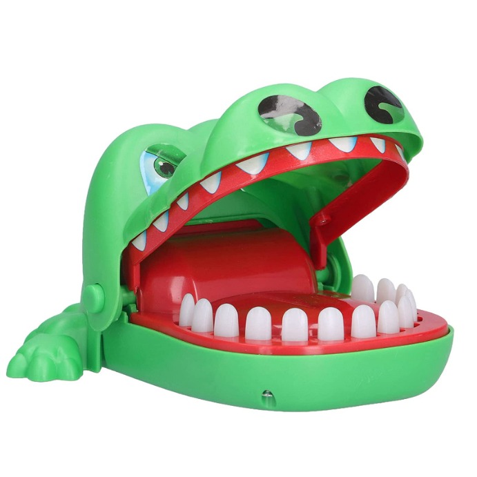 Plastic Mouth Bite Game Toy Round Cartoon for Kids for Action Skill ...