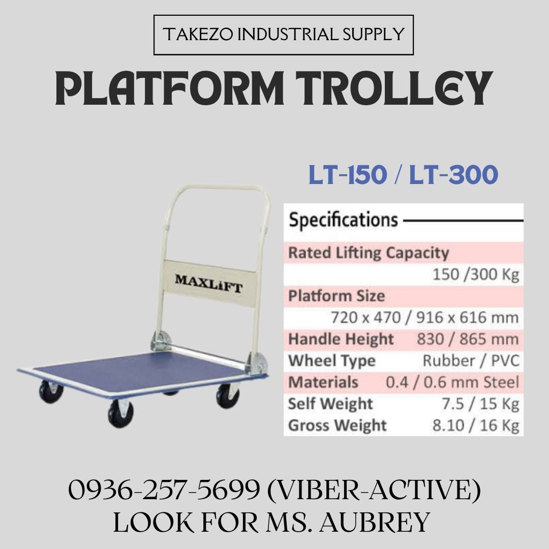 PLATFORM TROLLEY, Commercial & Industrial, Construction Tools ...