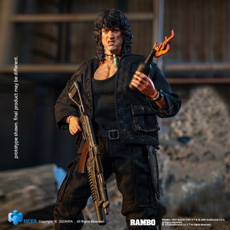 PO Hiya Toys 1/12 Scale ESR0100 - Rambo: First Blood Part III - Rambo ...