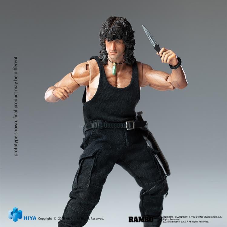 PO Hiya Toys 1/12 Scale ESR0100 - Rambo: First Blood Part III - Rambo ...