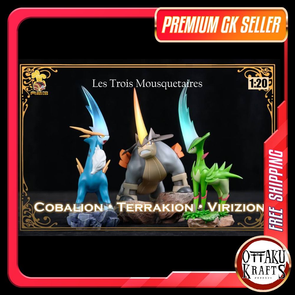 Pokemon | Cobalion X Terrakion X Virizion | Dian Cang Guan Studio ...