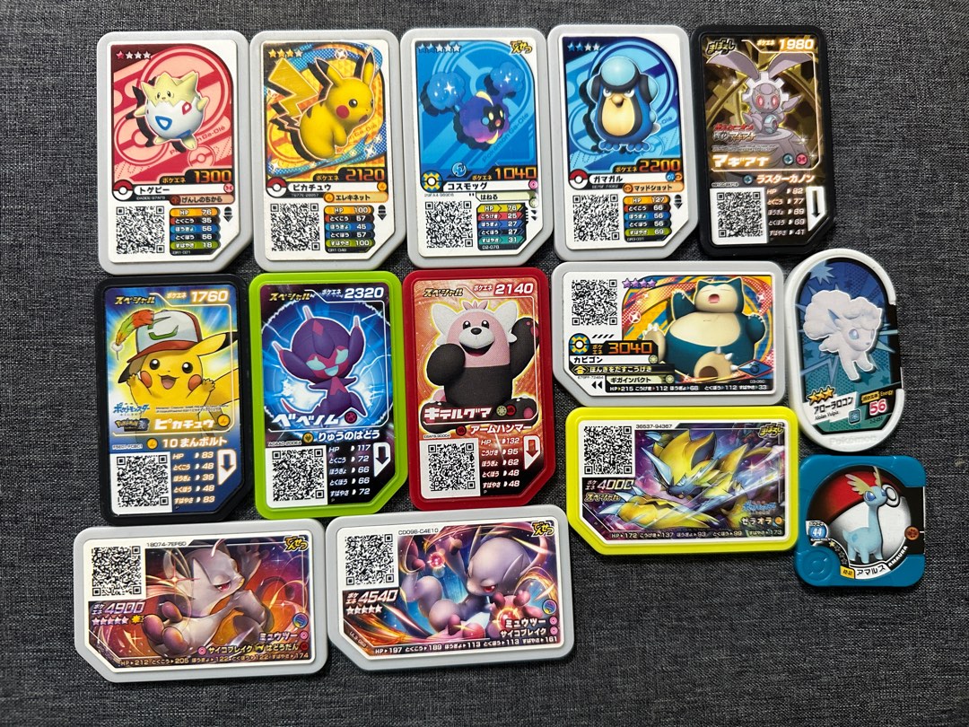 Pokemon Gaole Chips Rare Mewtwo Pikachu, Hobbies & Toys, Toys & Games ...