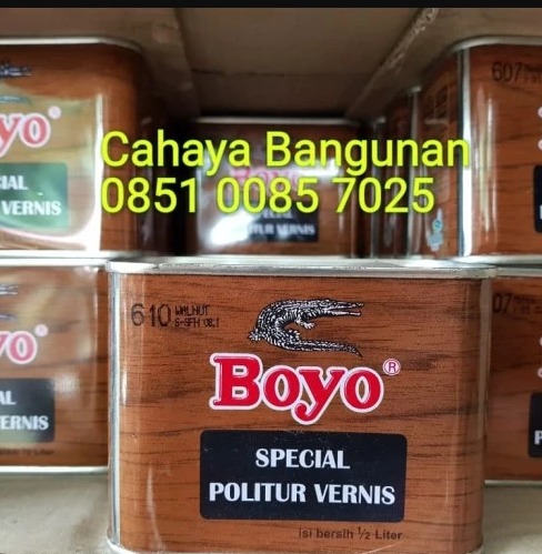Politur Vernis Boyo Plitur Kayu 1/2 Liter Original, Jasa, Jasa Servis ...