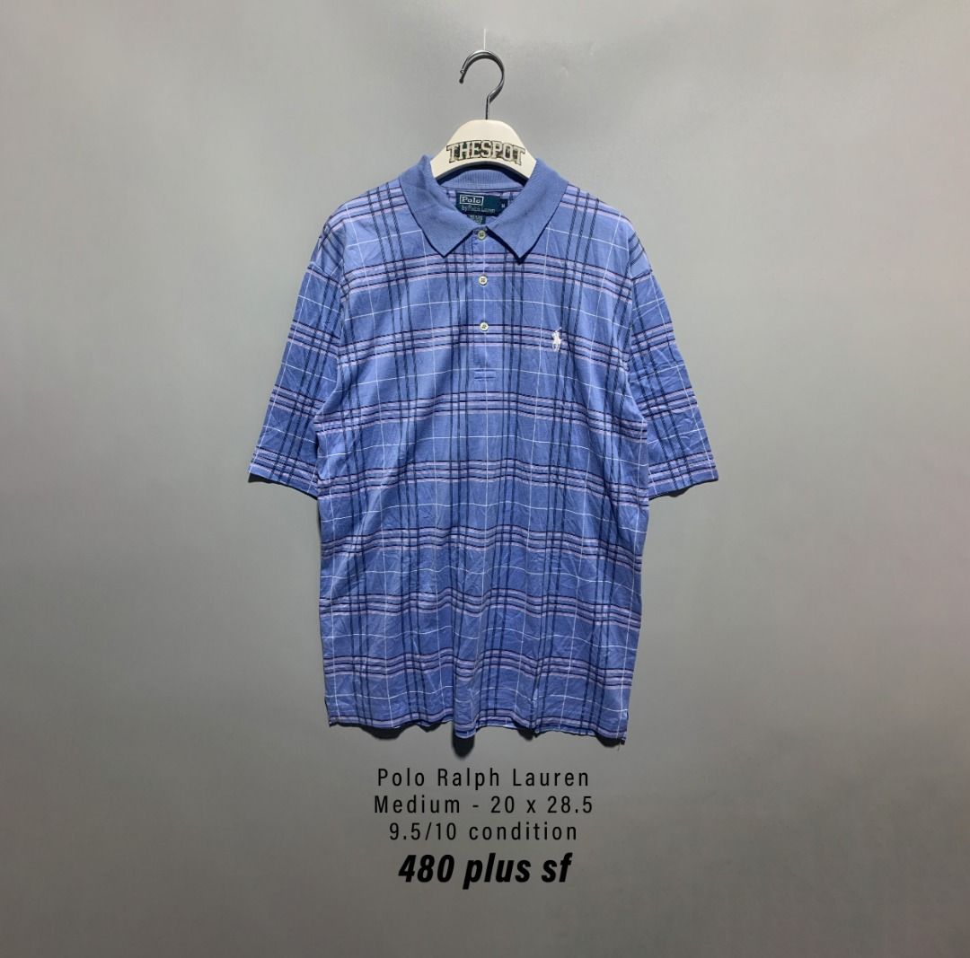 Polo Ralph Lauren checkered polo shirt, Men's Fashion, Tops & Sets ...