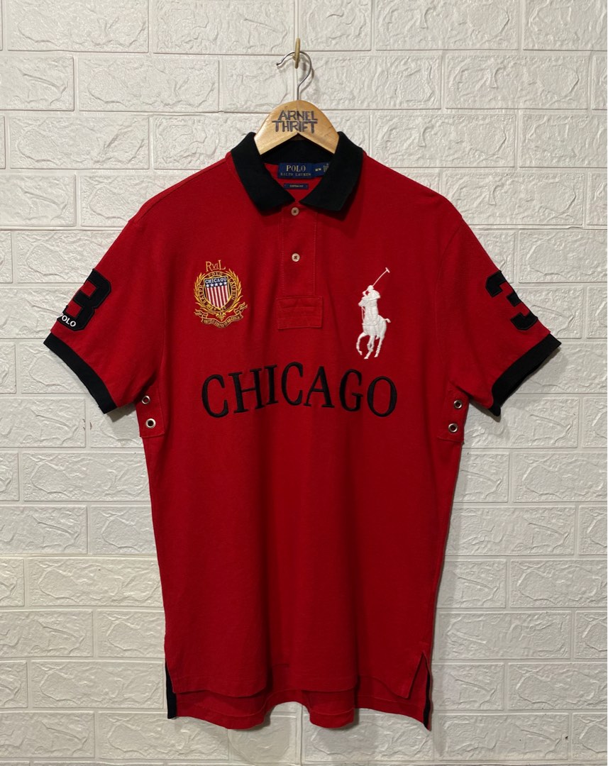 Polo Ralph Lauren Chicago red, Men's Fashion, Tops & Sets, Tshirts ...