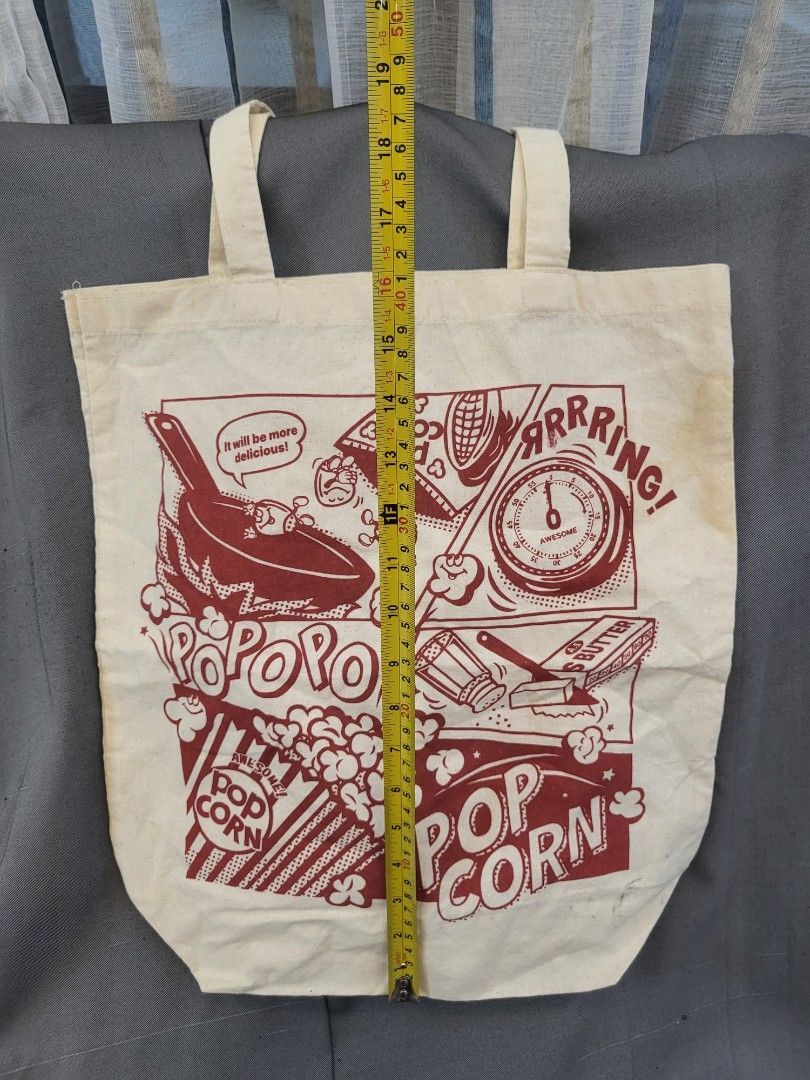 Popcorn Tote Bag, Women's Fashion, Bags & Wallets, Tote Bags on Carousell
