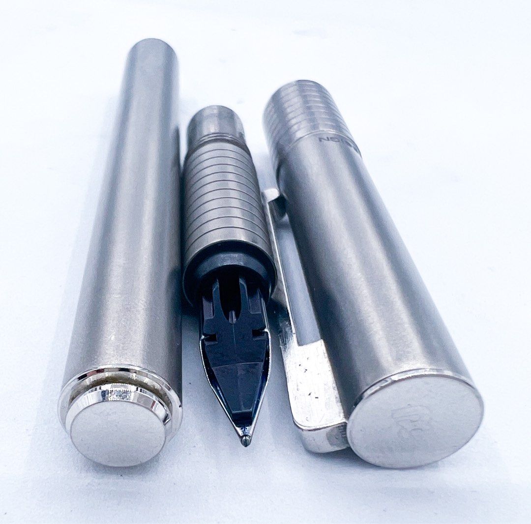 Porsche design titanium fountain pen made by Faber castell west germany ...