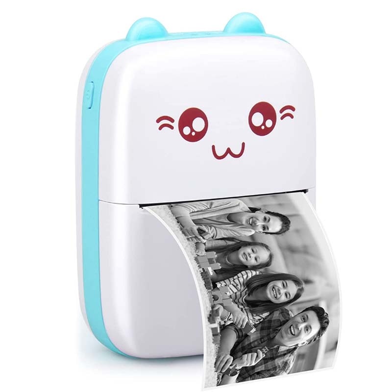 Portable Mini Printer Wireless Bluetooth Mobile Phone Paper Label Photo ...