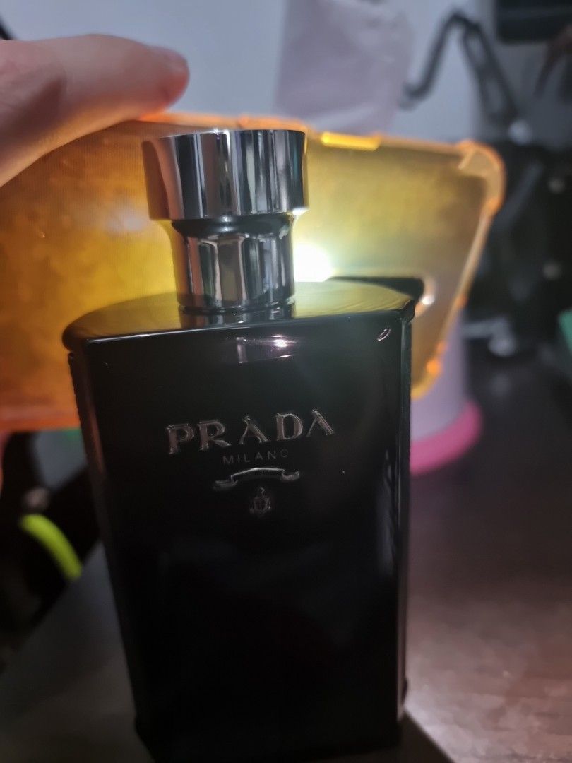 Prada l'homme intense 100ml with box and receipt, Beauty & Personal ...