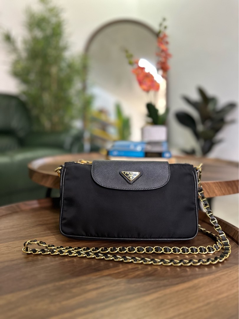 Prada Nylon Chain, Luxury, Bags & Wallets on Carousell
