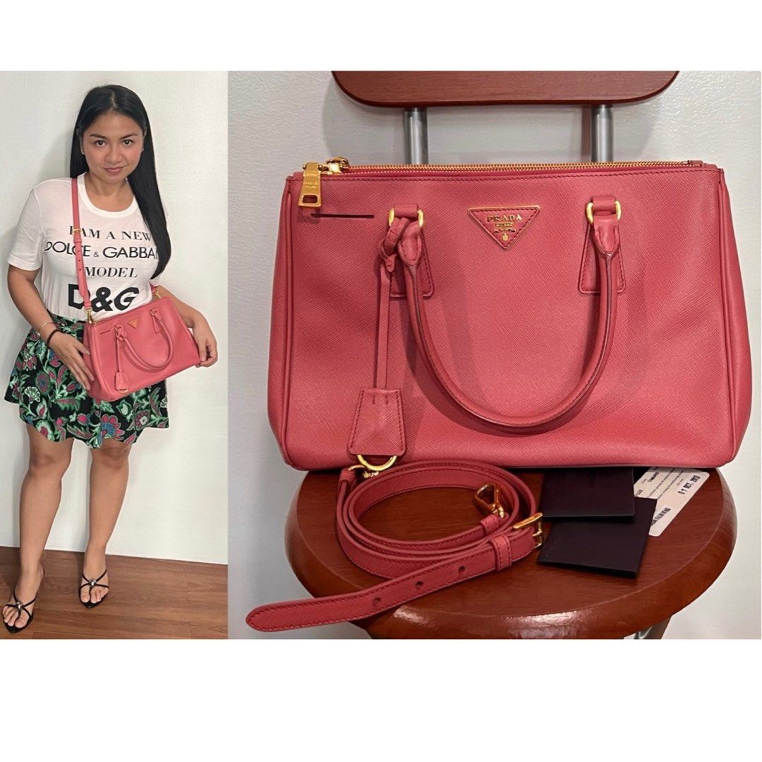 Prada Saffiano two way, Luxury, Bags & Wallets on Carousell