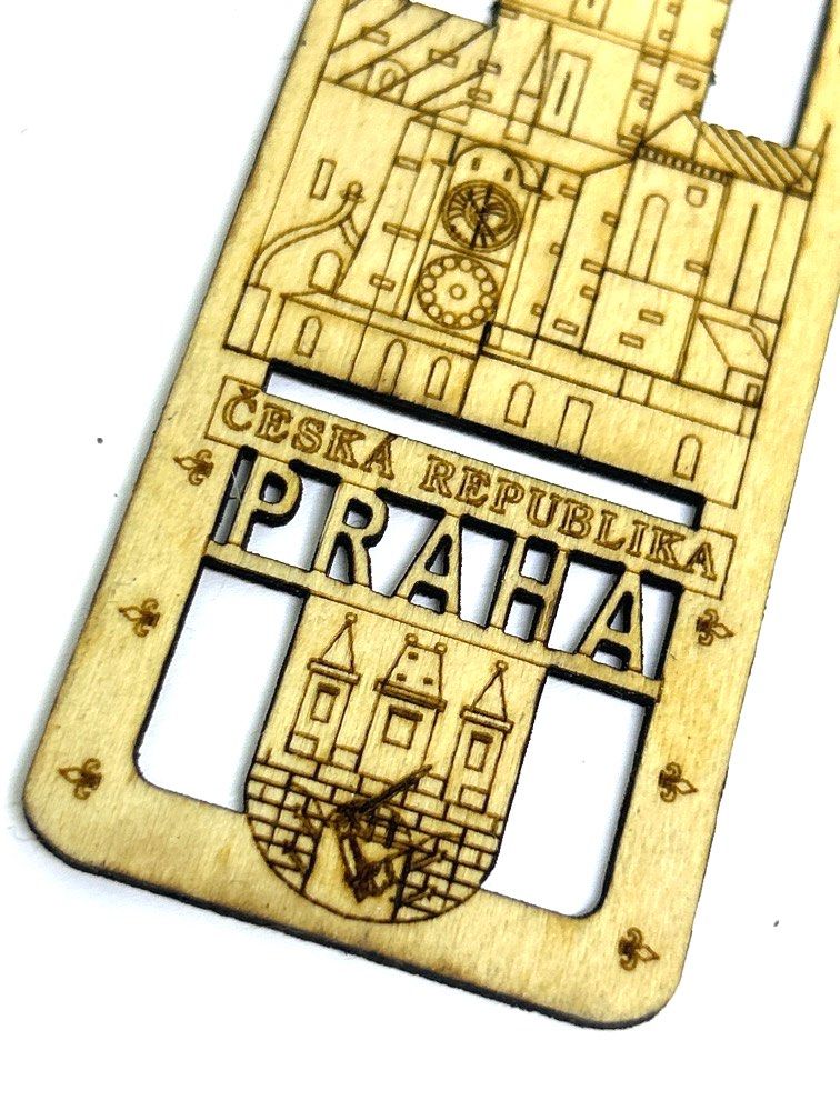 Prague Wood Cut Bookmark, Hobbies & Toys, Stationary & Craft, Other ...