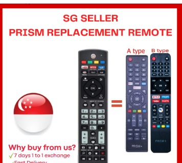 PRISM TV Remote Control Replacement Television Remote 100% Compatible ...