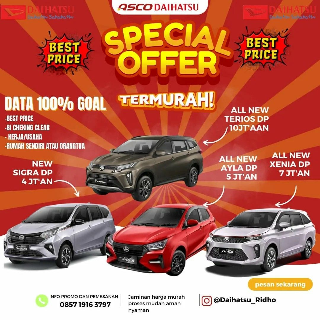 PROMO ALL NEW DAIHATSU DP MINIM ANGSURAN RINGAN 2023, Mobil & Motor, Mobil untuk Dijual di Carousell