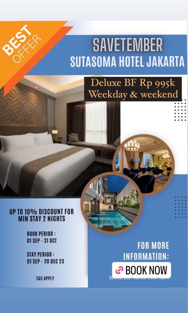 Promo Hotel Jakarta Sutasoma Hotel, Tiket & Voucher, Kartu Hadiah ...