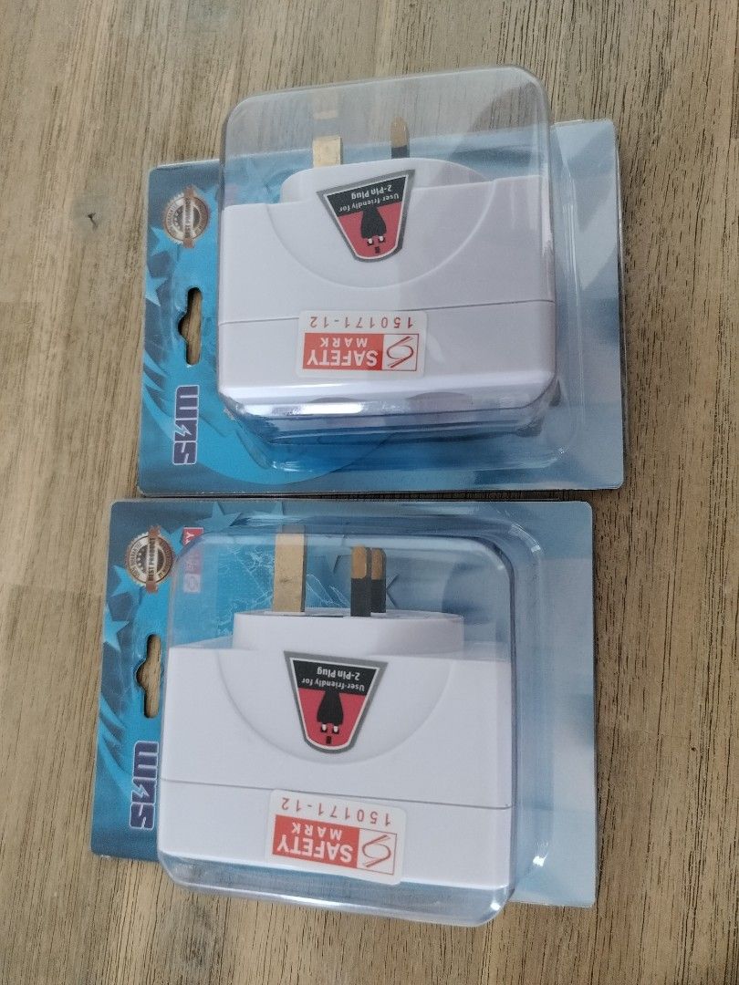 PSE 2 WAY 3PIN AND 2PIN ADAPTOR WITH NEON 8224n, TV & Home Appliances ...