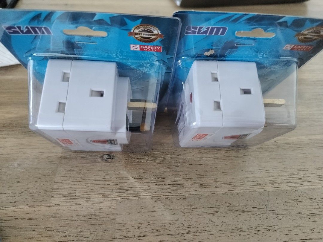 PSE 2 WAY 3PIN AND 2PIN ADAPTOR WITH NEON 8224n, TV & Home Appliances ...