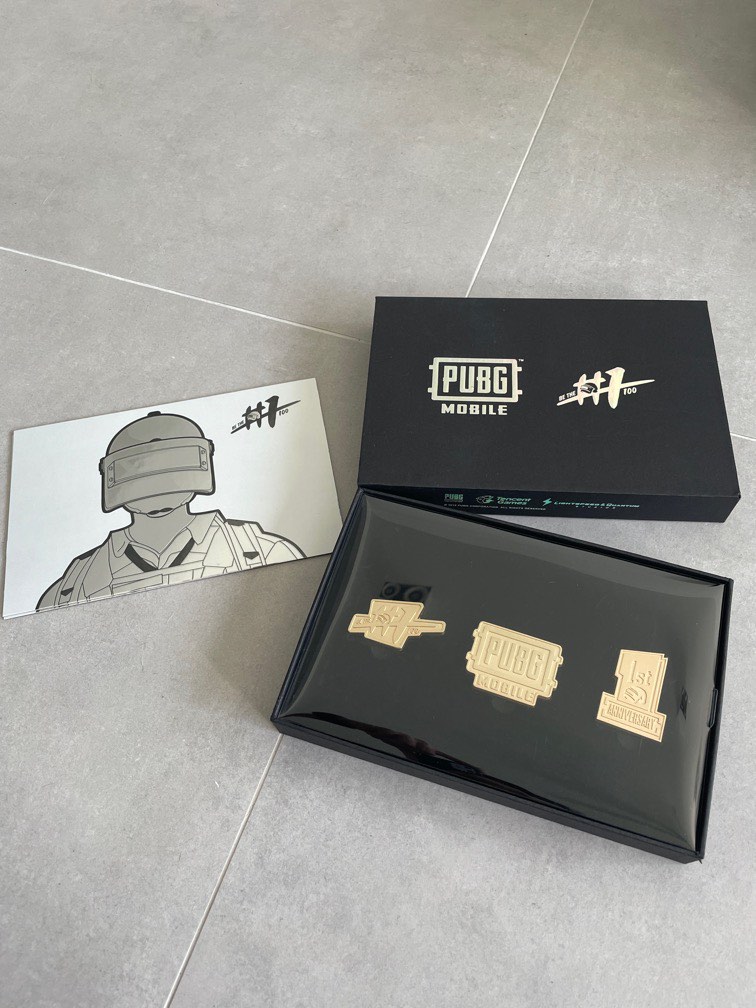 PUBG Mobile #1 Anniversary Collectible pins, Everything Else on Carousell