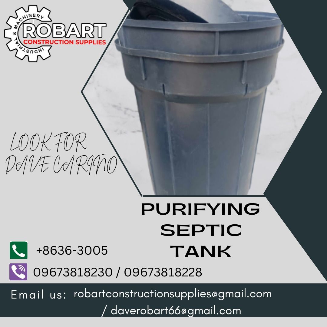 PURIFYING SEPTIC TANK, Commercial & Industrial, Construction Tools ...