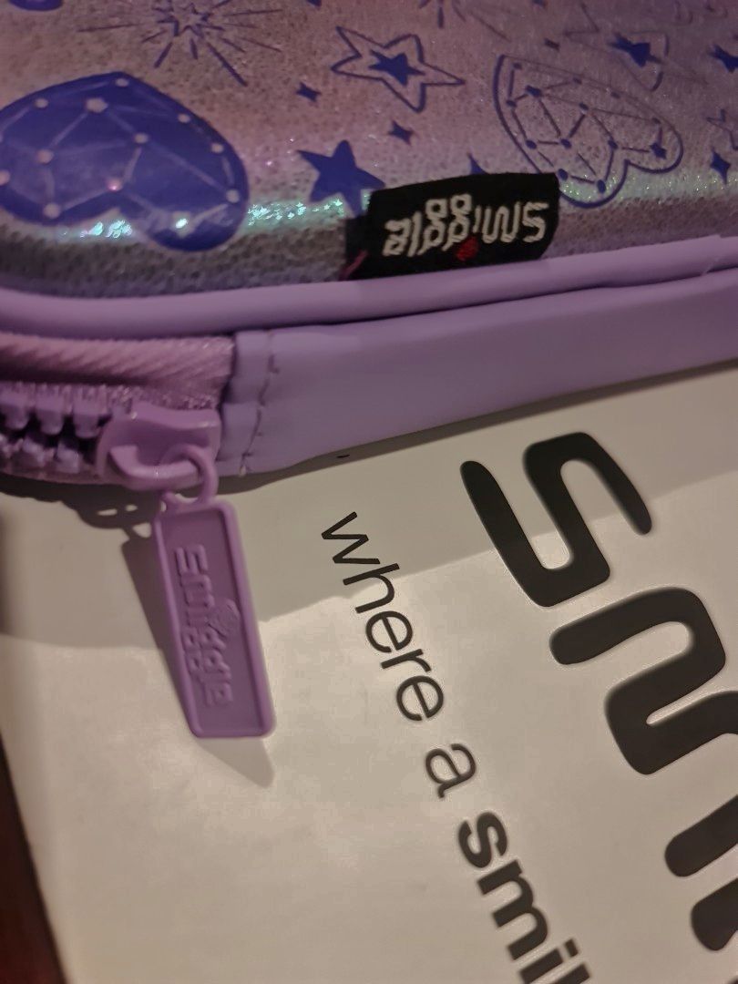 Purple Shiny Smiggle Pencil Case (Cats & Stars), Hobbies & Toys ...