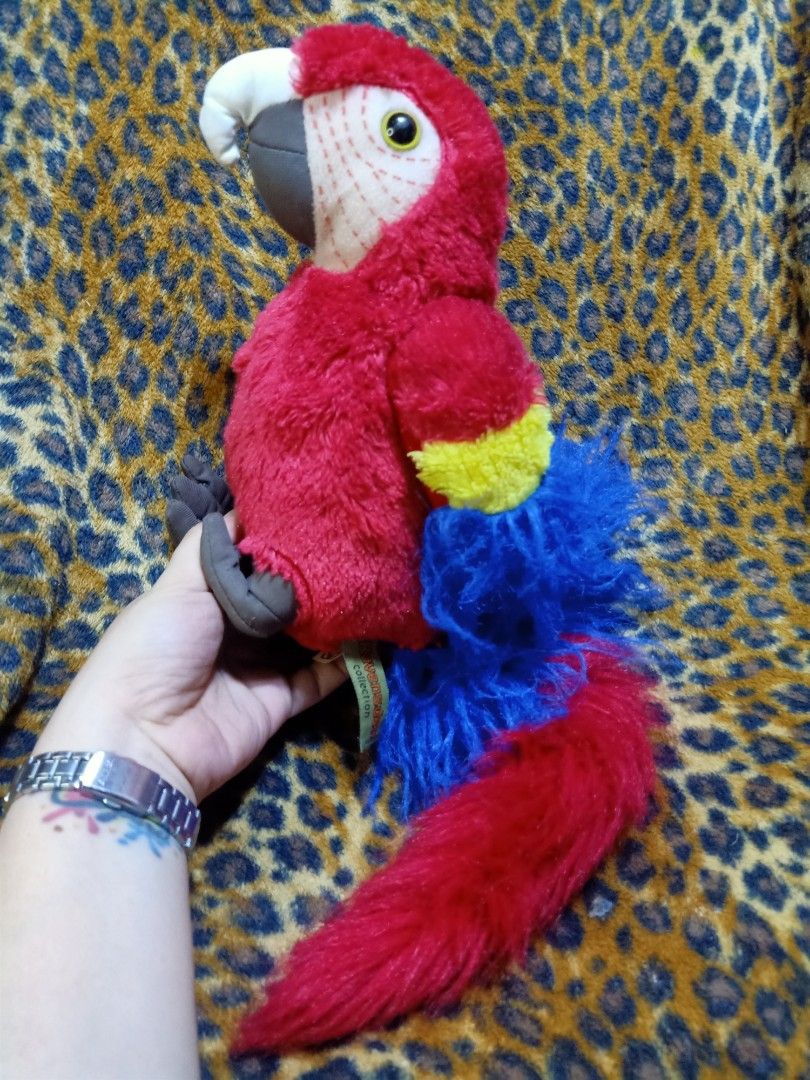 RAVENSDEN COLLECTION REALISTIC PARROT PLUSH TOY, Hobbies & Toys, Toys ...