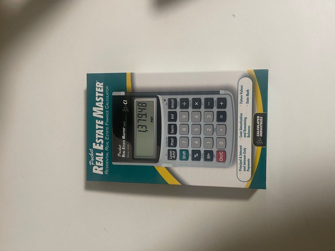 Real estate Manager calculator, Computers & Tech, Office & Business ...
