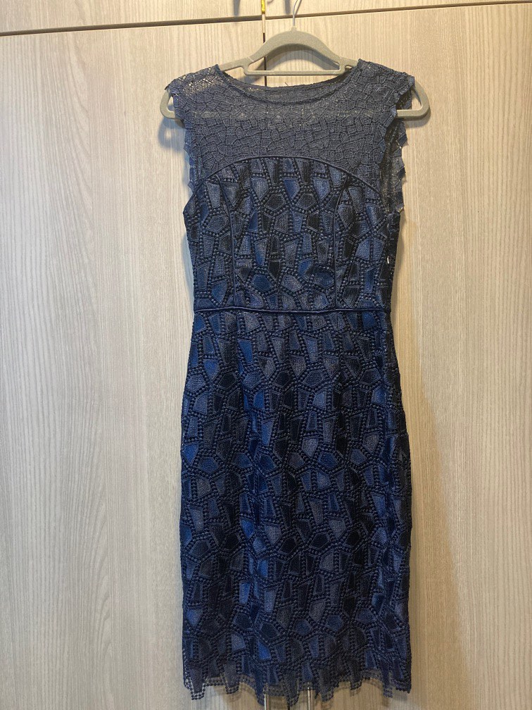 Reiss navy lace work dress, Women's Fashion, Dresses & Sets, Dresses on ...