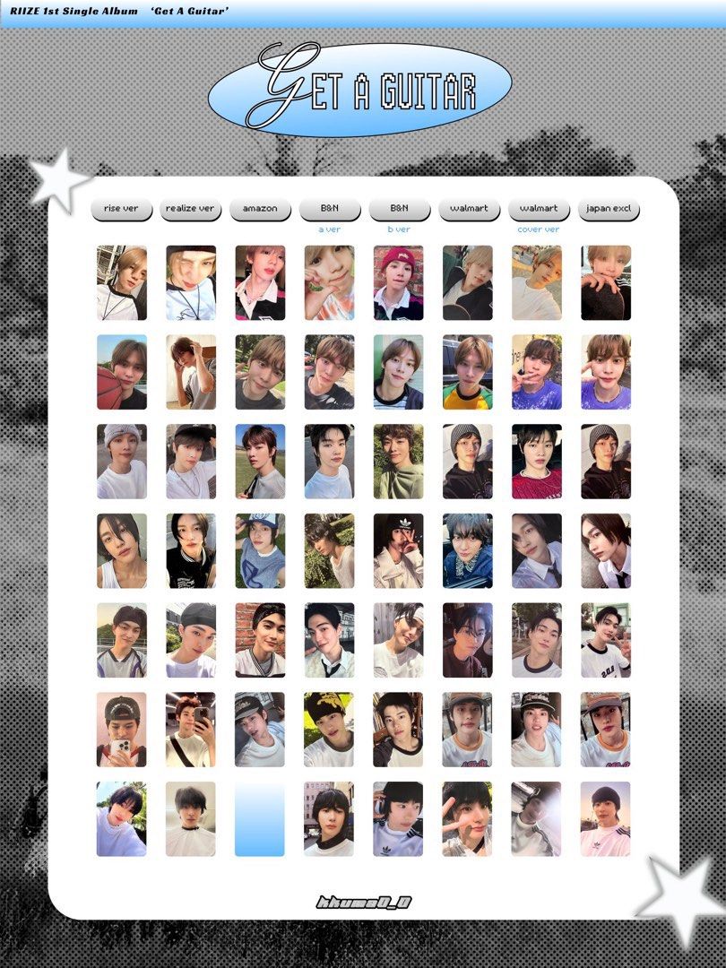 RIIZE POB PHOTOCARD PC, Hobbies & Toys, Collectibles & Memorabilia, K ...