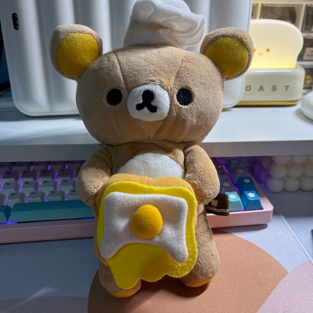Rilakkuma Chef Sandwich Mascot Plushie Rila, Hobbies & Toys, Toys ...
