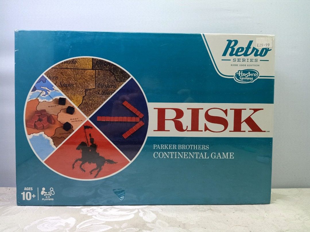 RISK Parker Brothers Continental Game Retro Series 1968 Edition 1495 ...
