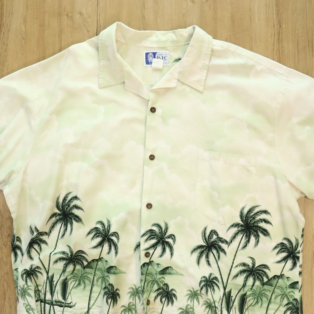 RJC Hawaiian Beach Scenery Shirt Made in Hawaii, Men's Fashion, Tops ...