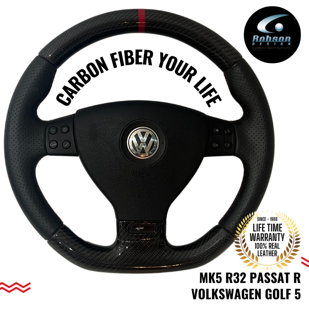 Robson Design Volkswagen MK5 MK6 MK7 carbon fiber steering wheel , Car ...