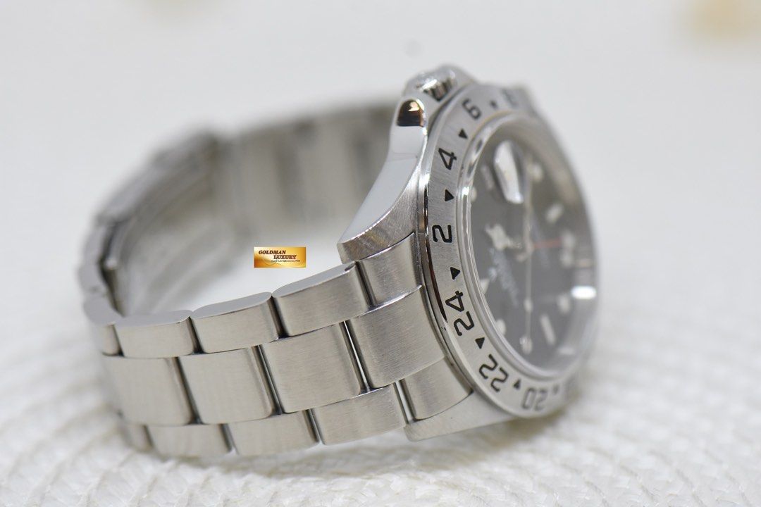 ROLEX OYSTER PERPETUAL EXPLORER II 40mm STEEL BLACK DIAL CALIBRE 3185 ...