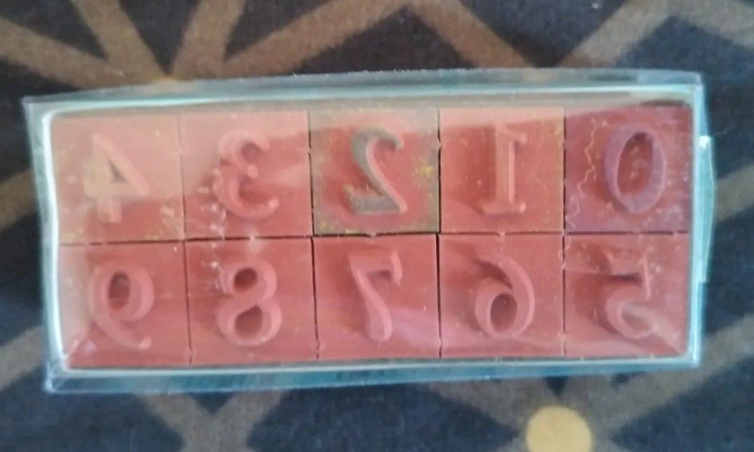 Rubber stamp (Numbers), Hobbies & Toys, Stationery & Craft, Stationery ...
