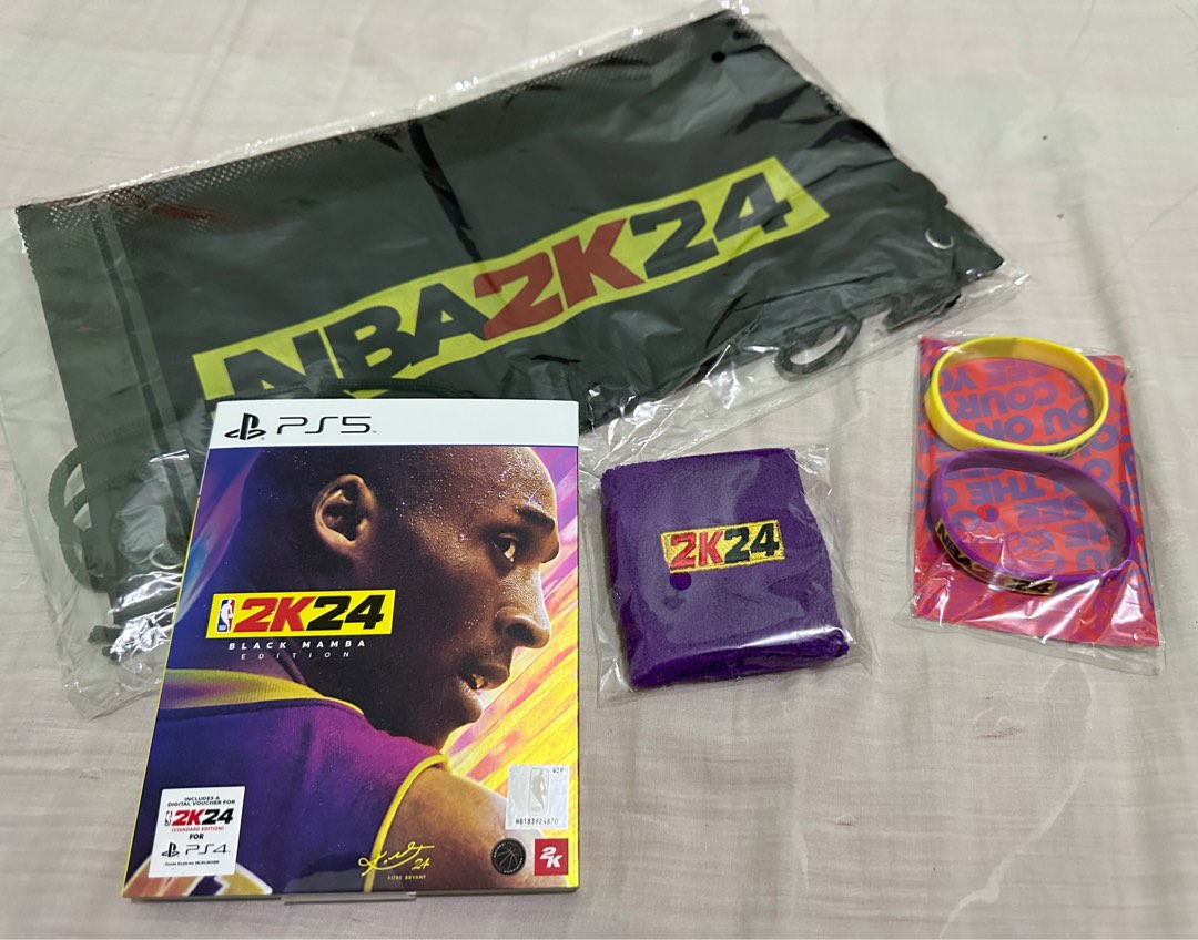 RUSH - NBA 2K24 (PS-5 Black Mamba Edition), Video Gaming, Video Games ...