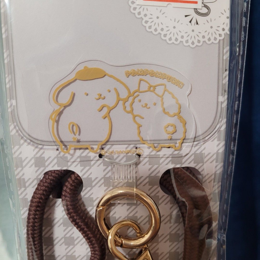 Sanrio Multiring with shoulder strap Pompompurin phone holder multi ...