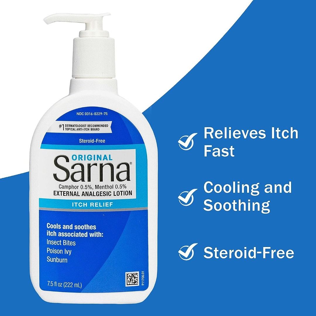 Sarna Original Itch Relief Lotion External Analgesic 7.5 fl oz 222ml ...