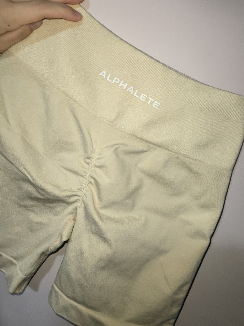 Alphalete scrunch biker shorts, Women's Fashion, Activewear on Carousell
