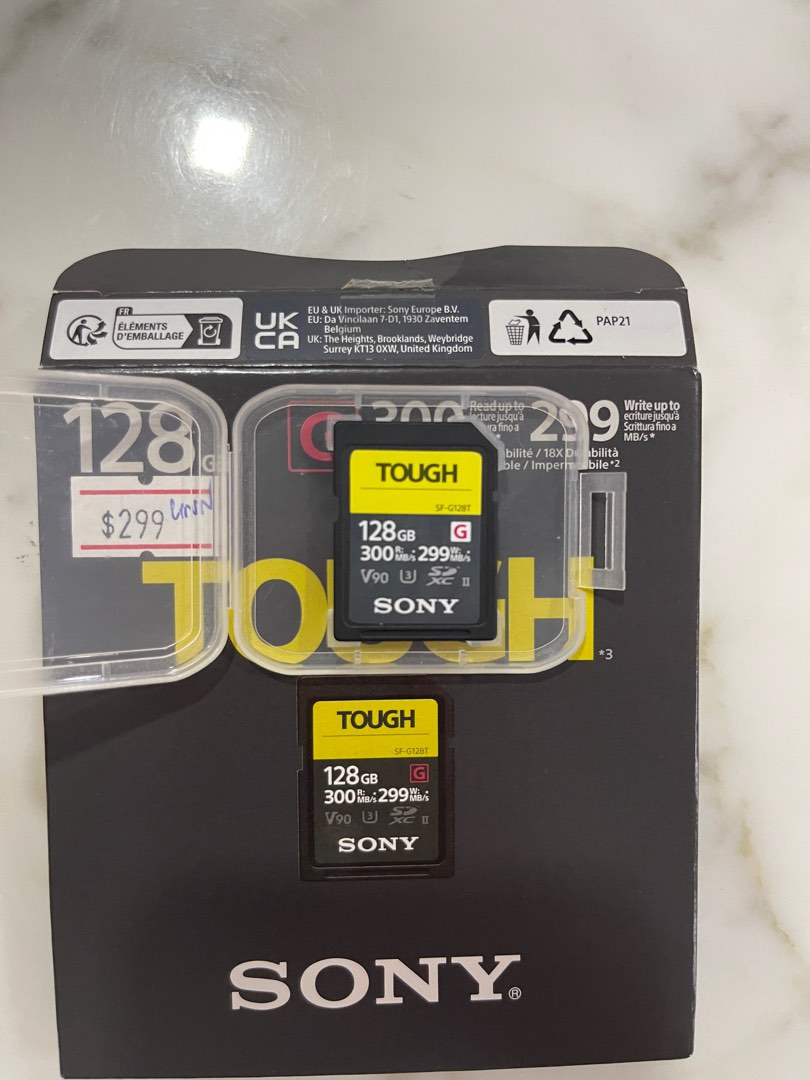 Sony 128gb v90 tough sd card, Mobile Phones & Gadgets, Mobile & Gadget ...